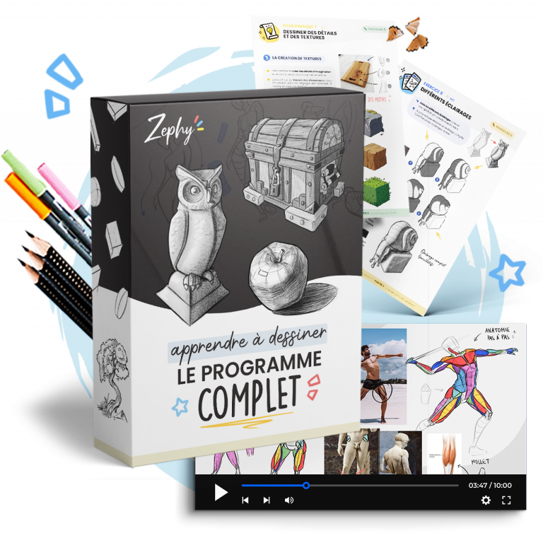 Le programme complet pour apprendre à dessiner - Zephy