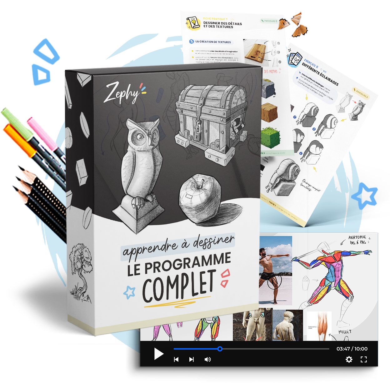 Le programme complet pour apprendre à dessiner - Zephy